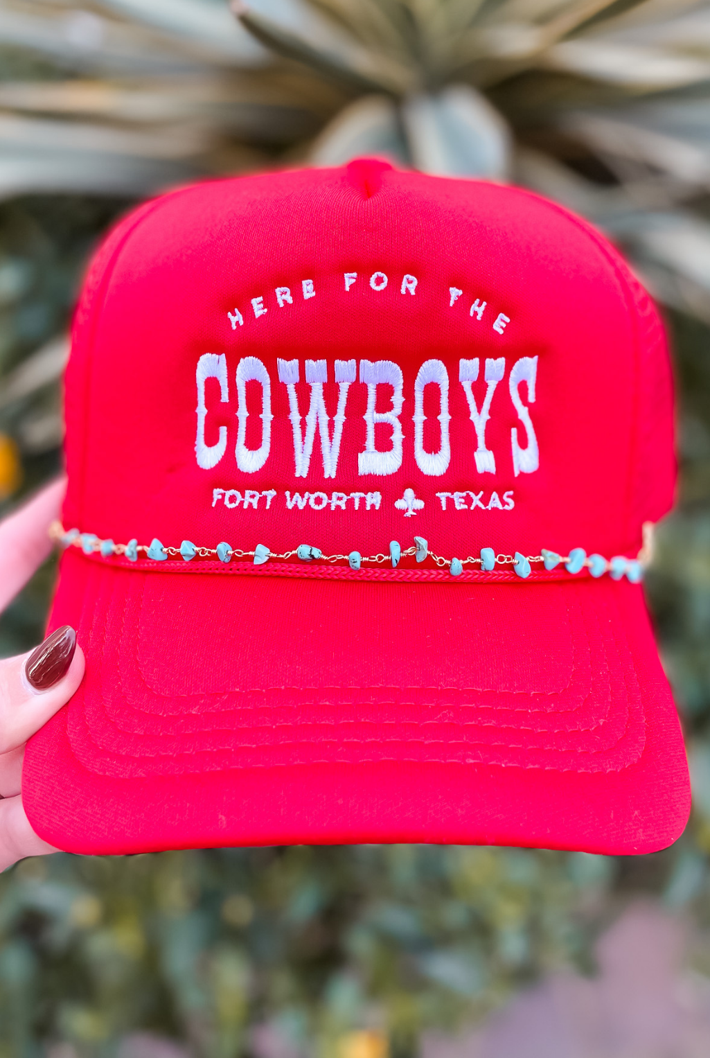 Here For The Cowboys Trucker Cap — Tucker Brown