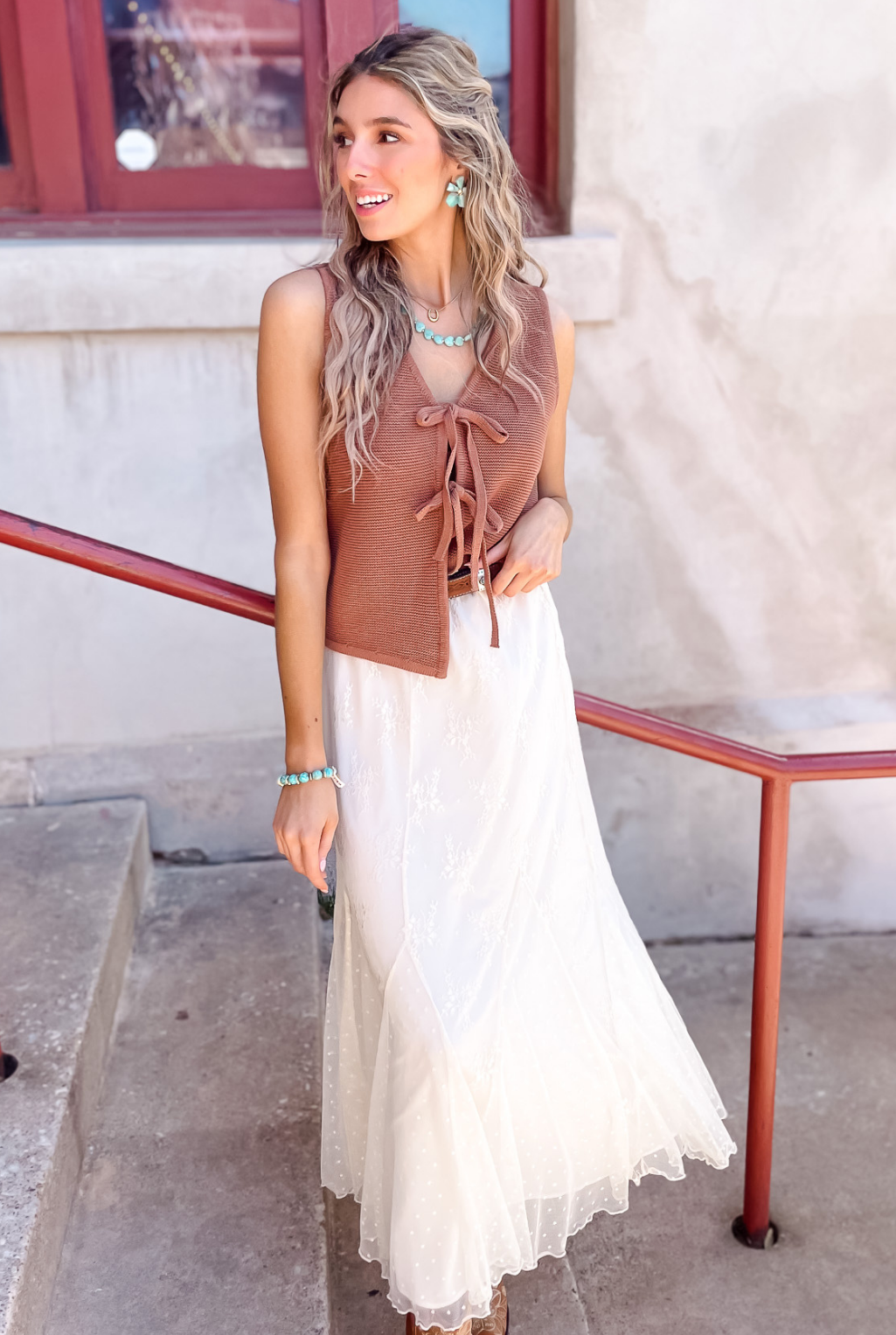Lace Mesh Skirt - Ivory — Tucker Brown